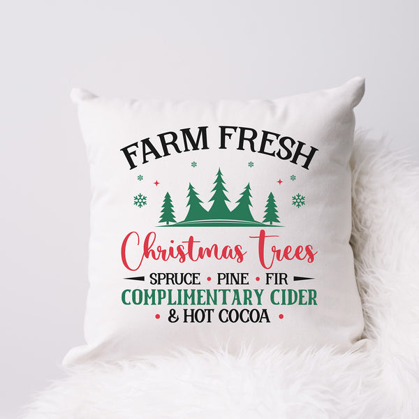 "Farm Fresh Christmas Trees Spruce Pine Fir Complimentary Cider & Hot ...