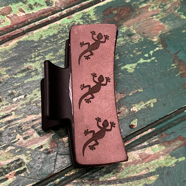 Gecko Hair Clip - Animal Print Hair Clip – Glowforge Shop