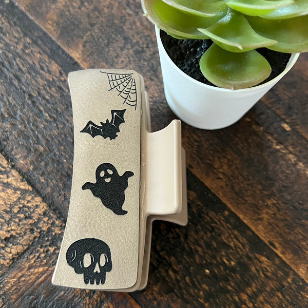 Halloween-themed Spooky Hair Claw Clip – Glowforge Shop