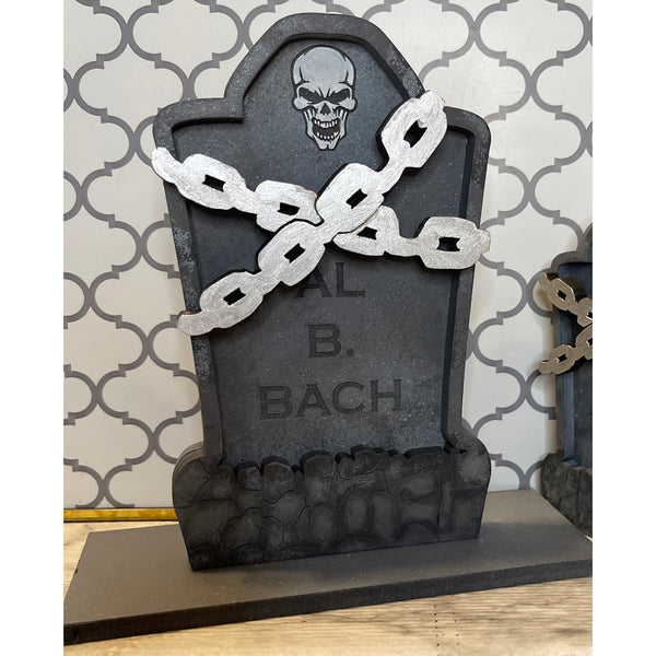 Halloween Silly Tombstones Al B. Bach Desk Charm – Glowforge Shop
