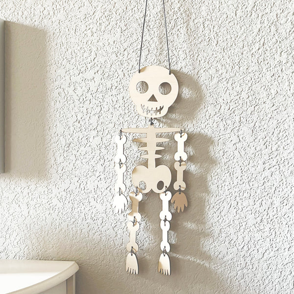 Halloween Skeleton Door Hanger - Festive Halloween Door Decoration ...