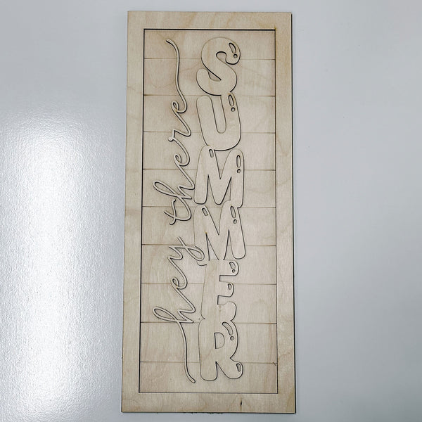 Hey There Summer Vertical Sign – Glowforge Shop