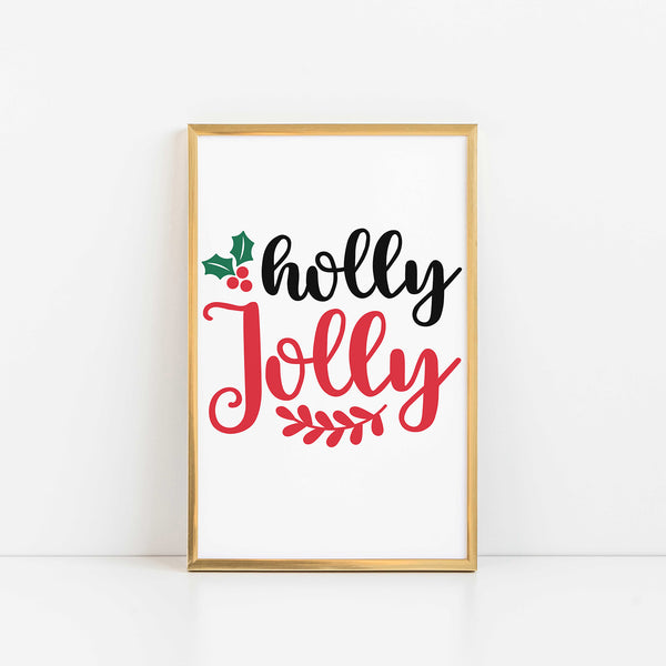 "Holly Jolly" Graphic – Glowforge Shop