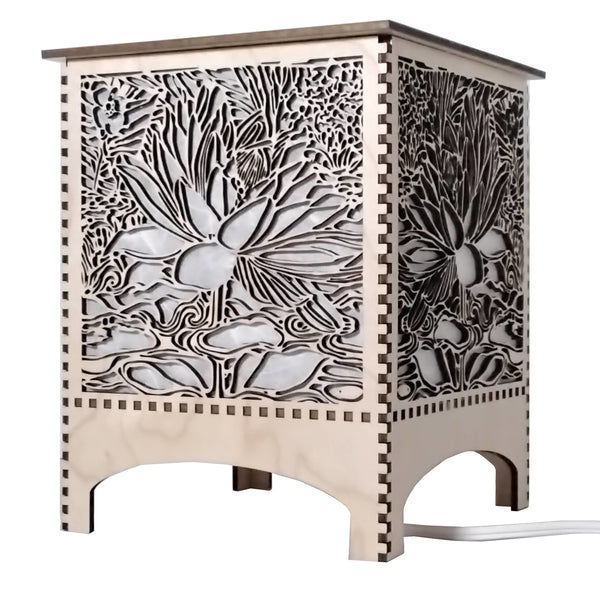 Incredible Super Lotus Lamp with Plug-in LED Light – Glowforge Shop