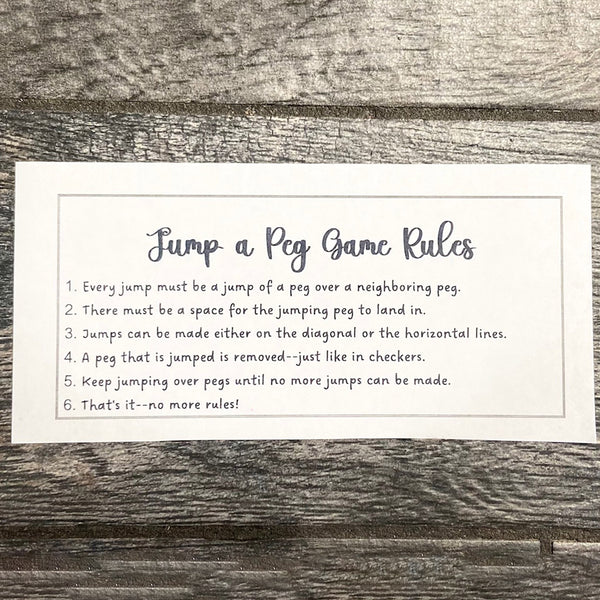 Jump a Peg Game Spring "Bunny Hop" Easter Fun Game – Glowforge Shop