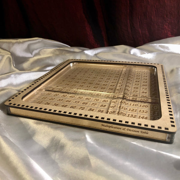 Multiplication & Division Table with Slide Bars and Light-up Memory Bo ...