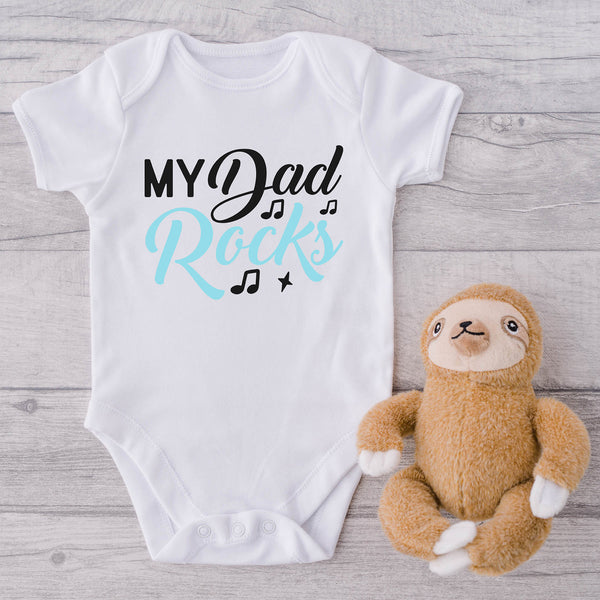 "My Dad Rocks" With Music Notes Graphic – Glowforge Shop