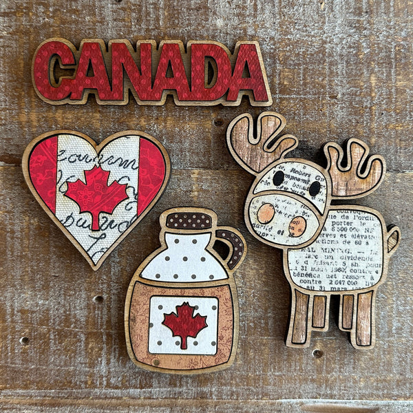 Oh Canada Magnet Collection (Set of 4) – Glowforge Shop