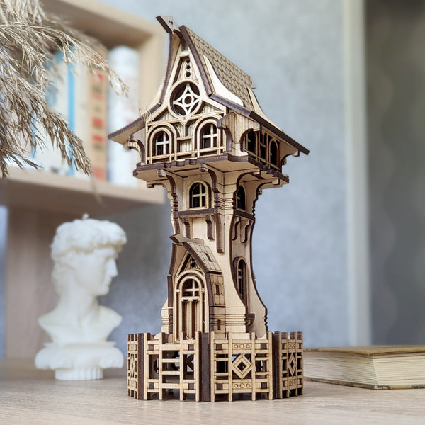 Magic Garden Tower With Optional Stake For Flower Pot – Glowforge Shop