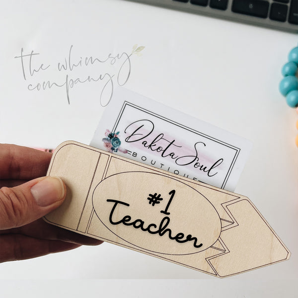 Pencil Gift Card Holder Teacher Appreciation Gift 1 Teacher
