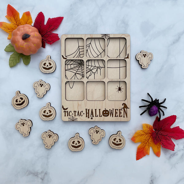 Personalizable Halloween Tic Tac Toe Game for Kids - Ghostly Tic Tac T ...