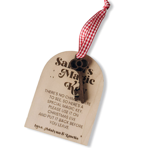 Personalizable Santa's Magic Key Tag # 3 – Glowforge Shop