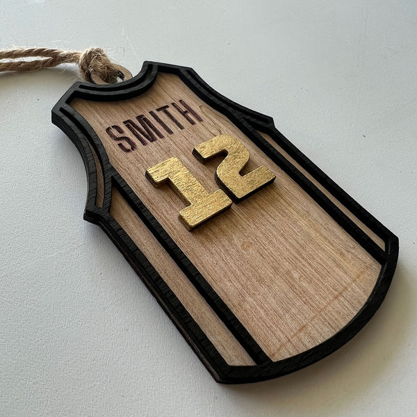 Personalized Basketball Jersey Bag Tag - Basketball Jersey Ornament ...
