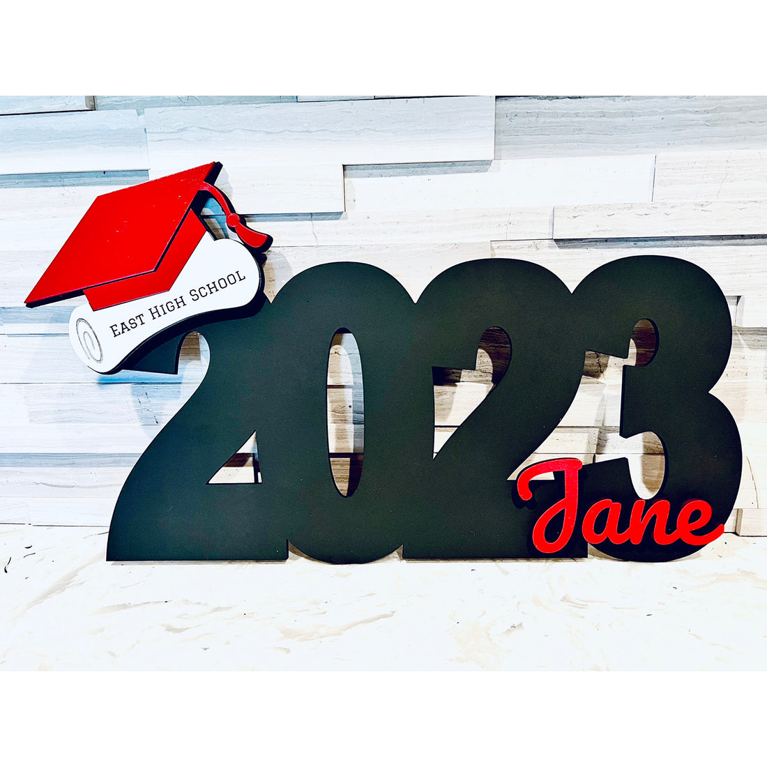 Personalized Graduation Cap and Year Sign - Photo Prop - Graduation Ke ...