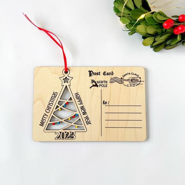 Personalized Holiday Greetings Post Card Keepsake – Glowforge Shop