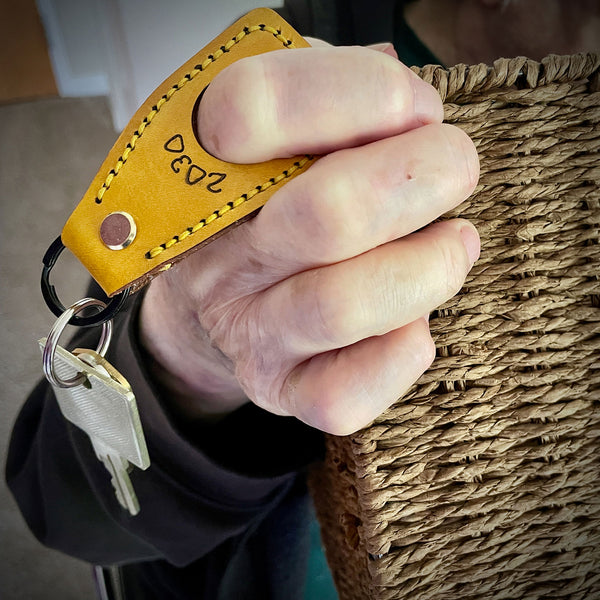 Personalized Ready Key Fob - Leather Keychain – Glowforge Shop