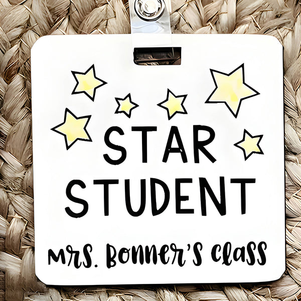 Personalized School Hall Pass - "Star Student" – Glowforge Shop