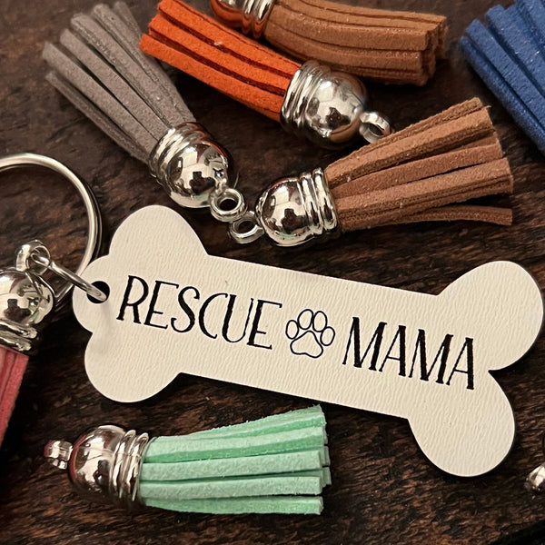 Rescue Mama Keychain - Dog Mama Keychain – Glowforge Shop