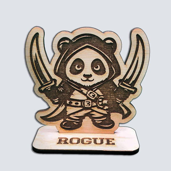 Rogue Panda Game Piece with Stand – Glowforge Shop