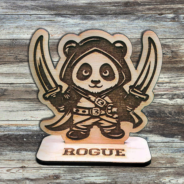 Rogue Panda Game Piece with Stand – Glowforge Shop