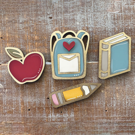 School-Themed Magnet Collection (Set of 4) – Glowforge Shop