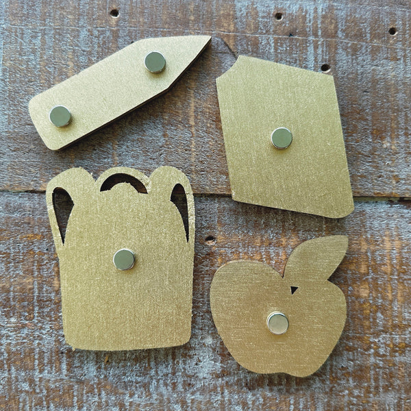 School-Themed Magnet Collection (Set of 4) – Glowforge Shop