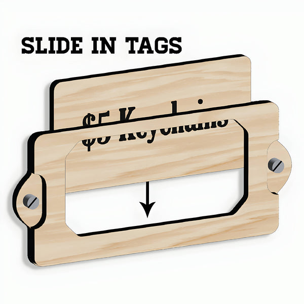 Slide in Price Tags / Item Label – Glowforge Shop
