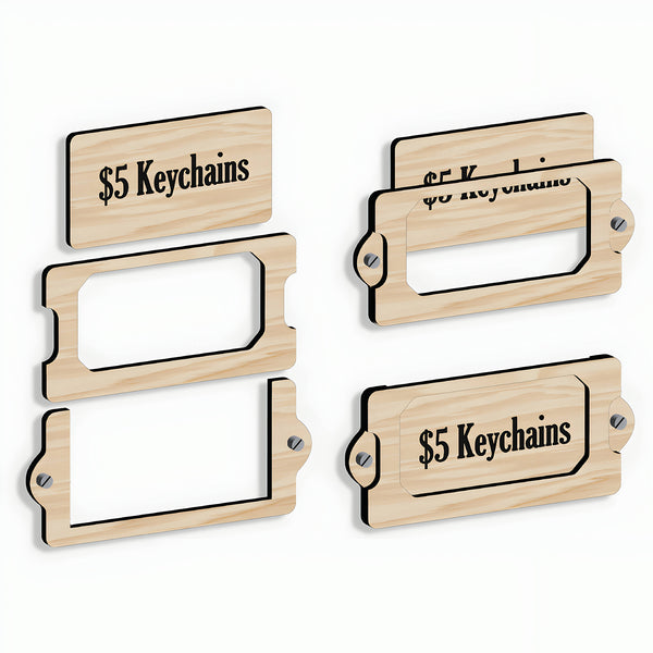 Slide in Price Tags / Item Label – Glowforge Shop