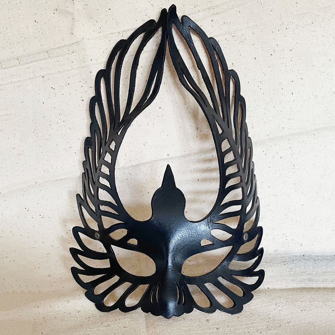 Soaring Raven Leather Mask – Glowforge Shop