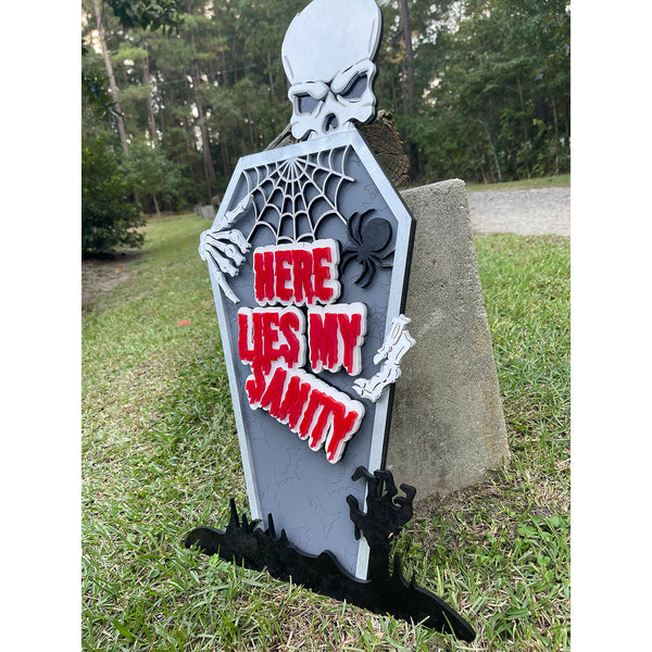 Spooky Halloween Skeleton Coffin Stand – Glowforge Shop