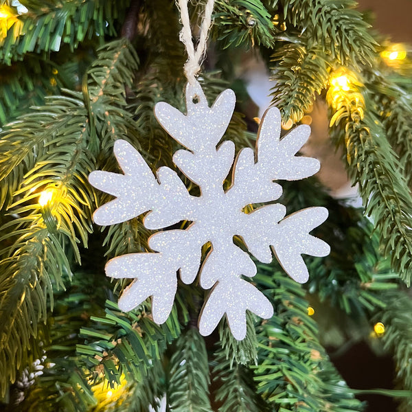 Twinkling Snowflake Keepsake Tag – Glowforge Shop