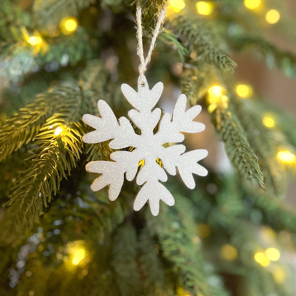 Twinkling Snowflake Keepsake Tag – Glowforge Shop
