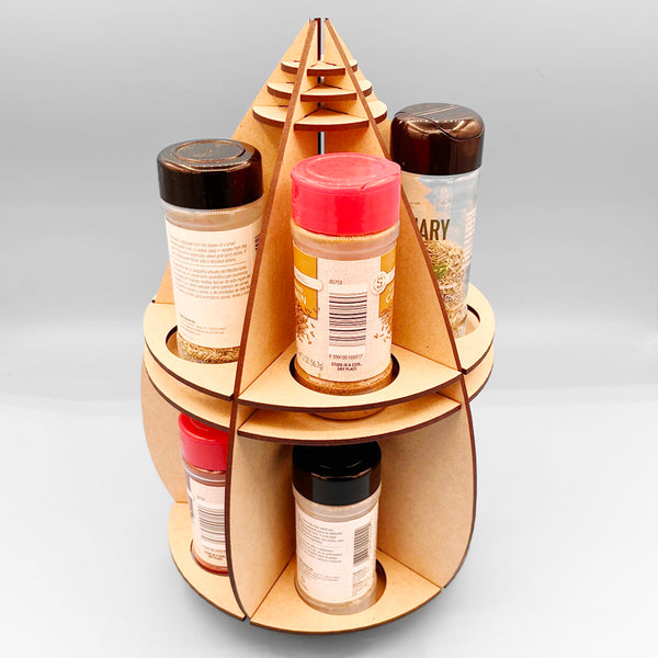 Water Drop-Shaped 10-Spice Jar Stand – Glowforge Shop