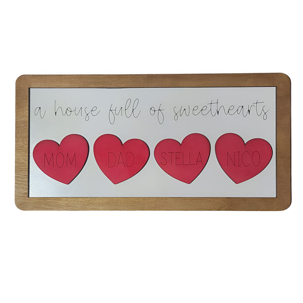 A House Full of Sweethearts Sign – Glowforge Shop