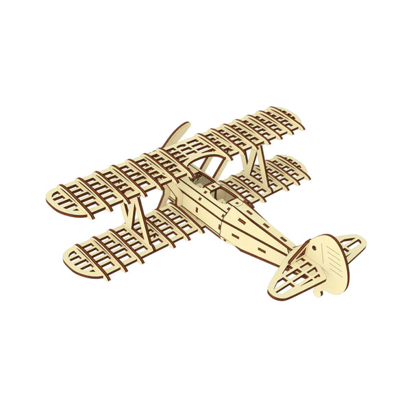 Vintage Aircraft Detailed Biplane Model With Rotating Propeller ...