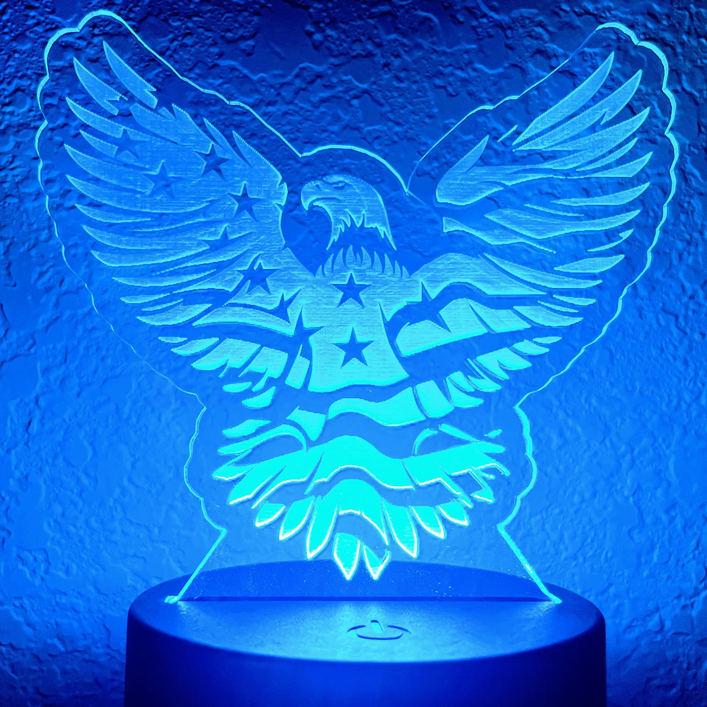 American Pride Bald Eagle LED Nightlight Insert – Glowforge Shop