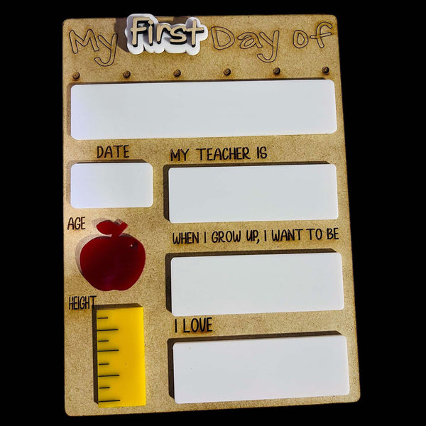 Back To School Kickoff Board – Glowforge Shop