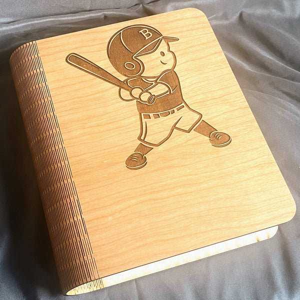 Baseball Keepsake Book Box Cover – Glowforge Shop