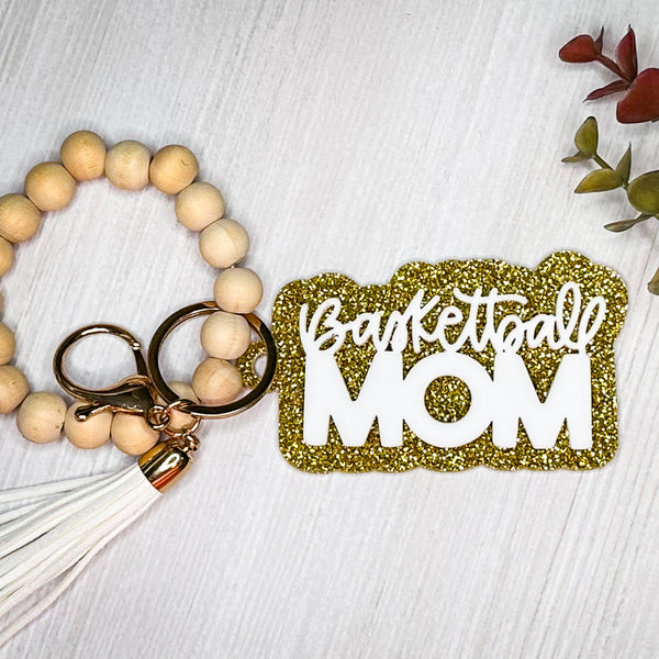 Basketball Mom Layered Keychain – Glowforge Shop