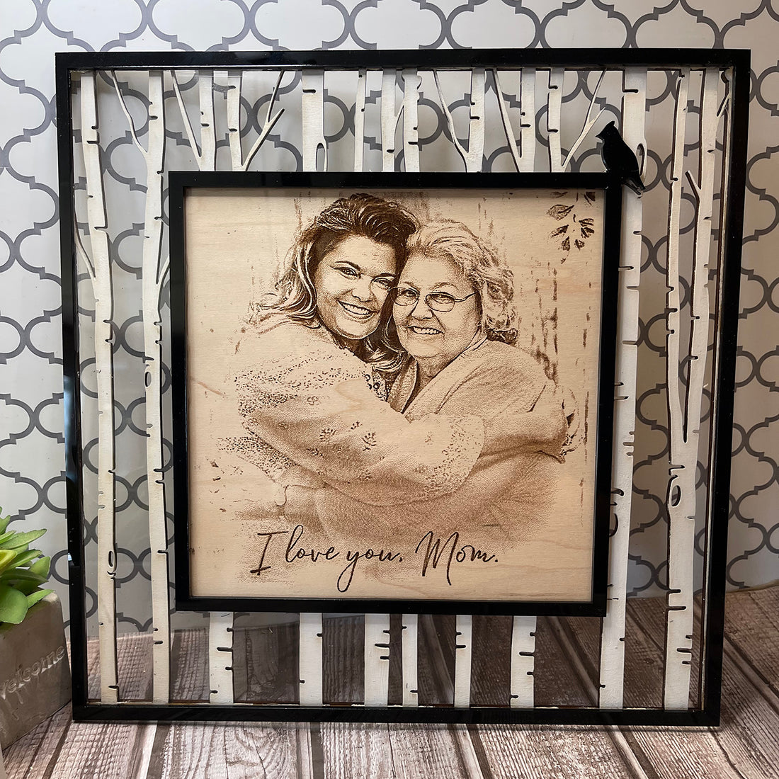 Birch Tree Themed Picture Frame – Glowforge Shop