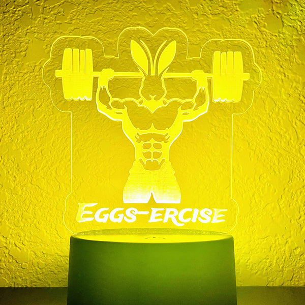 Bodybuilder Easter Bunny LED Nightlight Insert – Glowforge Shop