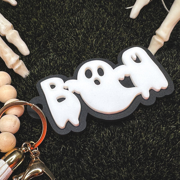 Boo Ghost Layered Keychain or Bag Tag – Glowforge Shop