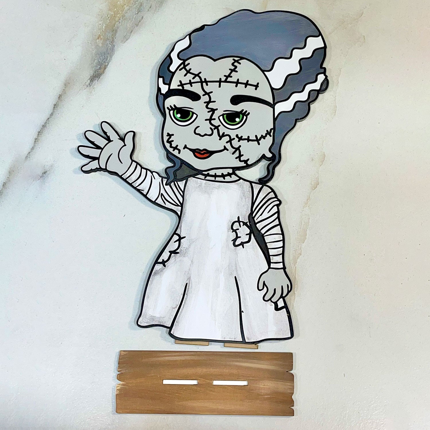 Bride Of Frankenstein Halloween Stand – Glowforge Shop