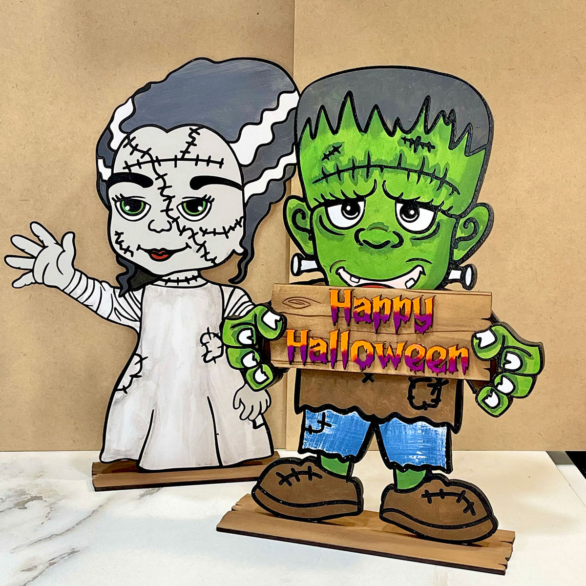 Bride Of Frankenstein Halloween Stand – Glowforge Shop