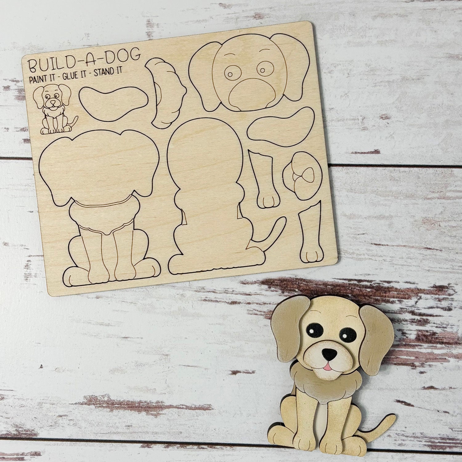 Build a Dog Pop-Out Card – Glowforge Shop