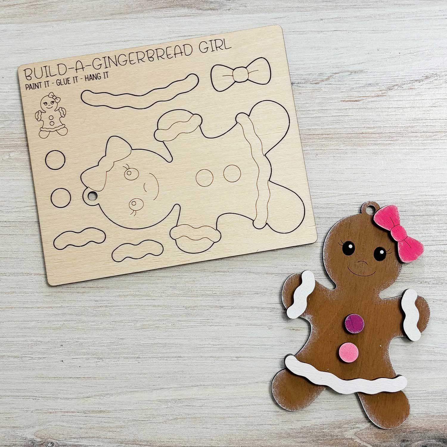 Build a Gingerbread Girl Pop-Out Card – Glowforge Shop