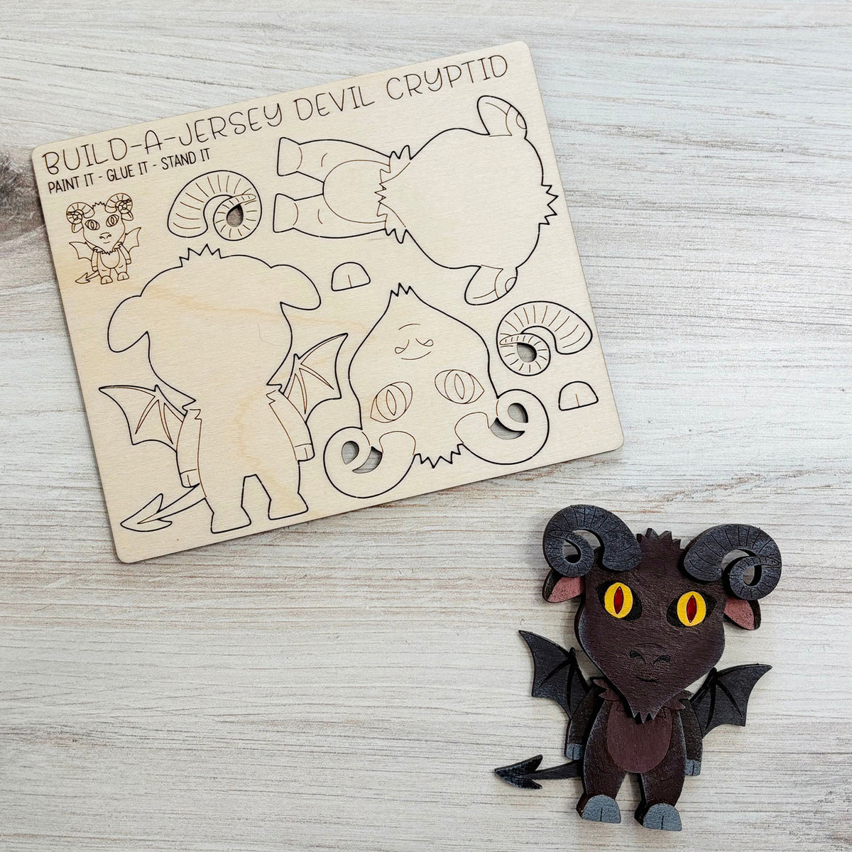 Build a Jersey Devil Cryptid Pop-Out Card – Glowforge Shop