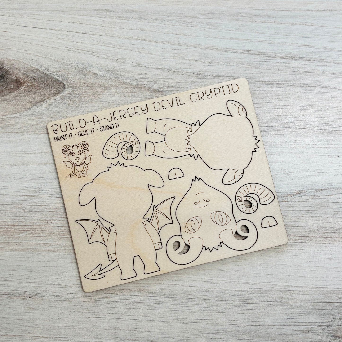 Build a Jersey Devil Cryptid Pop-Out Card – Glowforge Shop