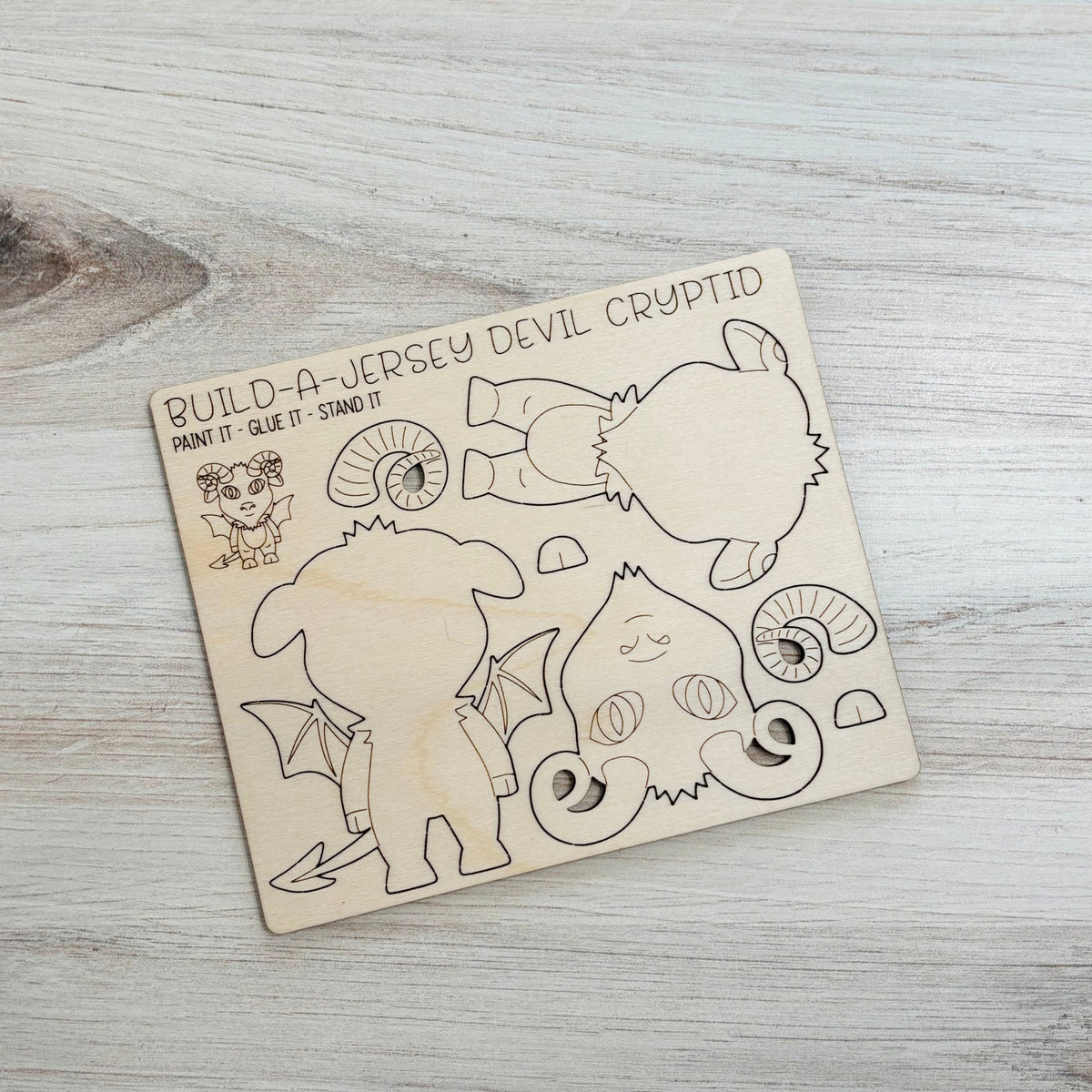 Build a Jersey Devil Cryptid Pop-Out Card – Glowforge Shop