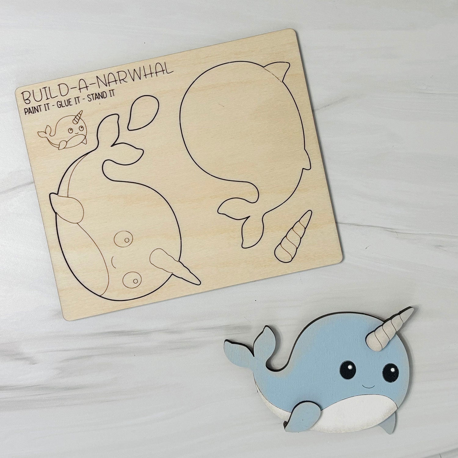 Build a Narwhal Pop-Out Card – Glowforge Shop